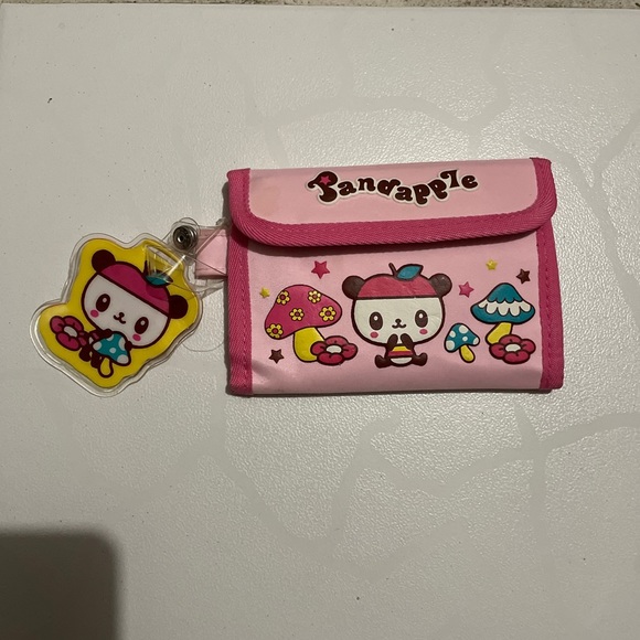 Bags | Sanrio Pandapple Wallet 206 Whang Tag Raised Design Rare | Poshmark